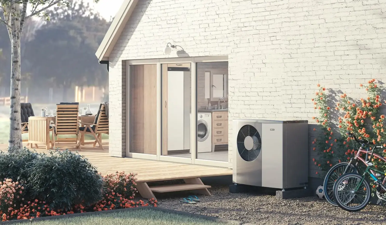 Fonctionnement d'une une pompe à chaleur air/eau (Aérothermie) | NIBE